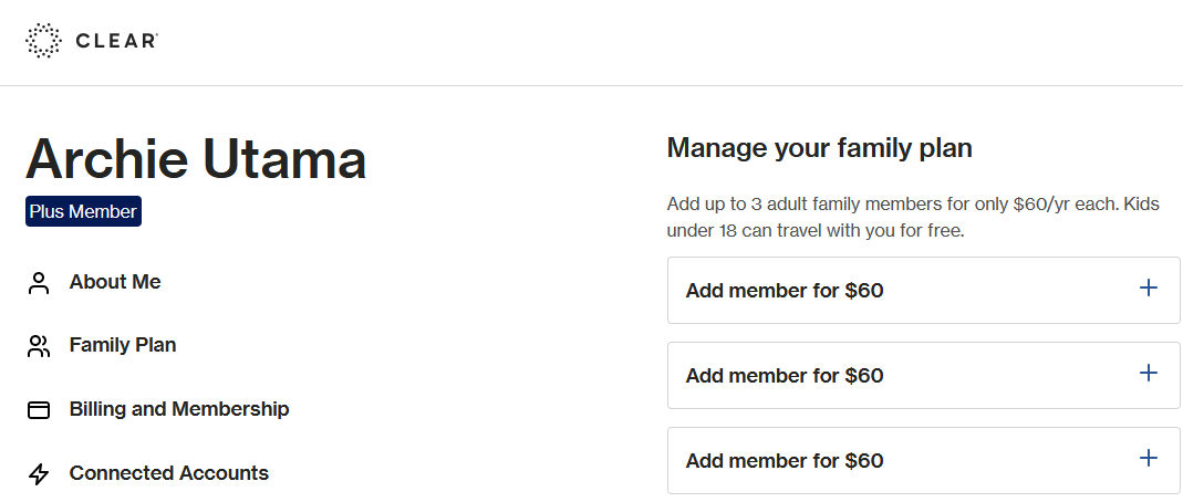 How to Get CLEAR Membership for Two People with Amex Platinum/Green